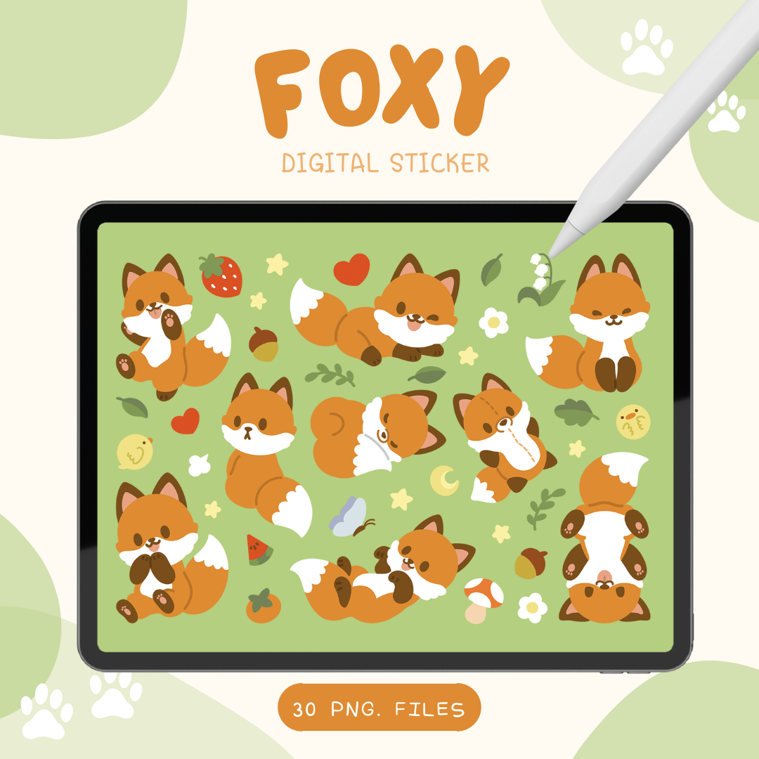 [Digital stickers ] FOXY (png.files) สิทธิ์ใช้ส่วนตัว : LulukE (@luluke ...