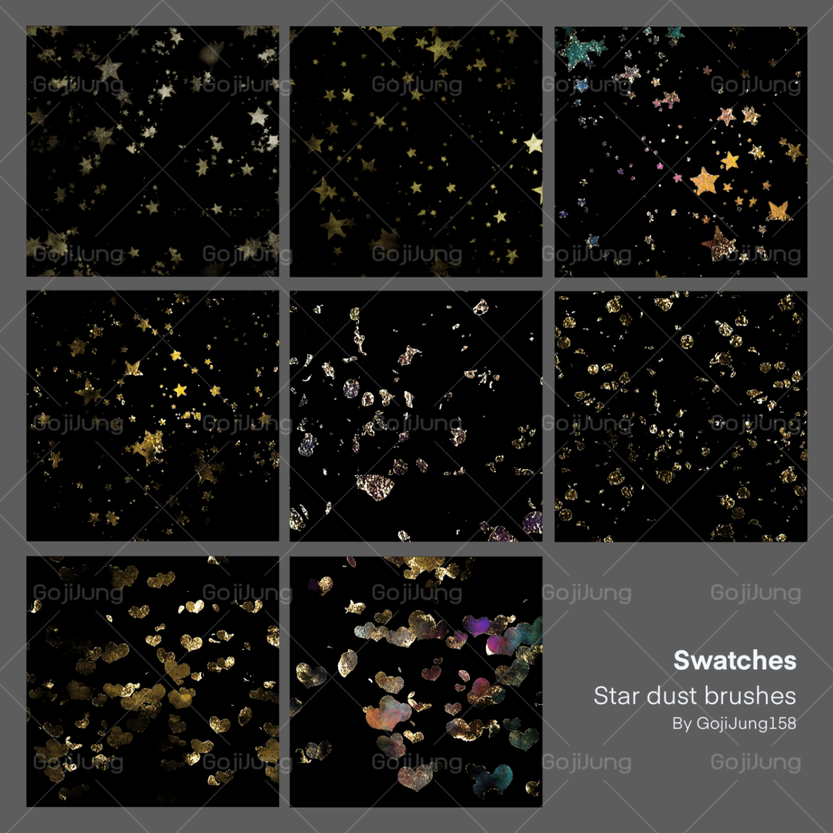 [Procreate] Goji -Stardust brushes : GojiJung158 (@gojijung158) - Friendii