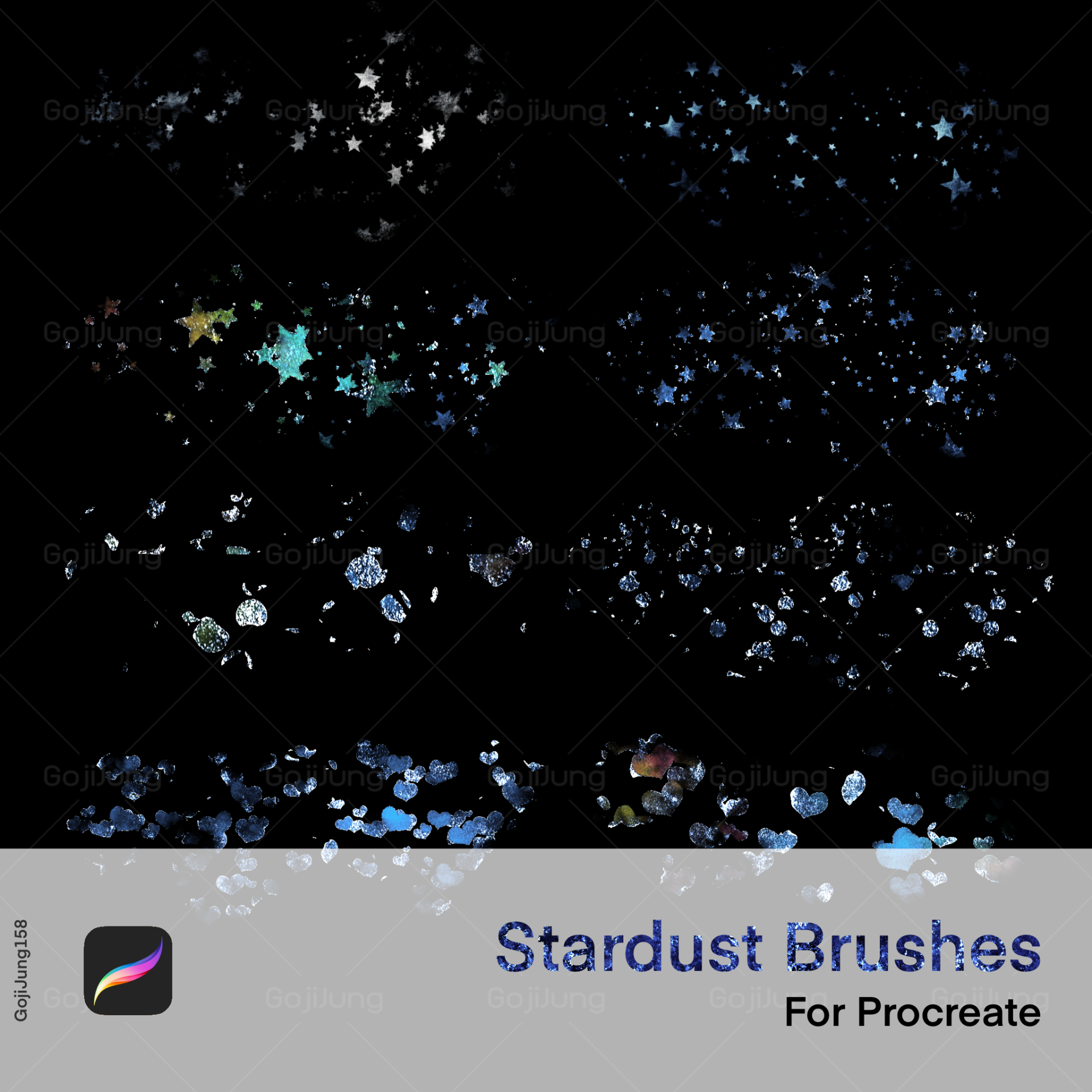 [Procreate] Goji -Stardust brushes : GojiJung158 (@gojijung158) - Friendii